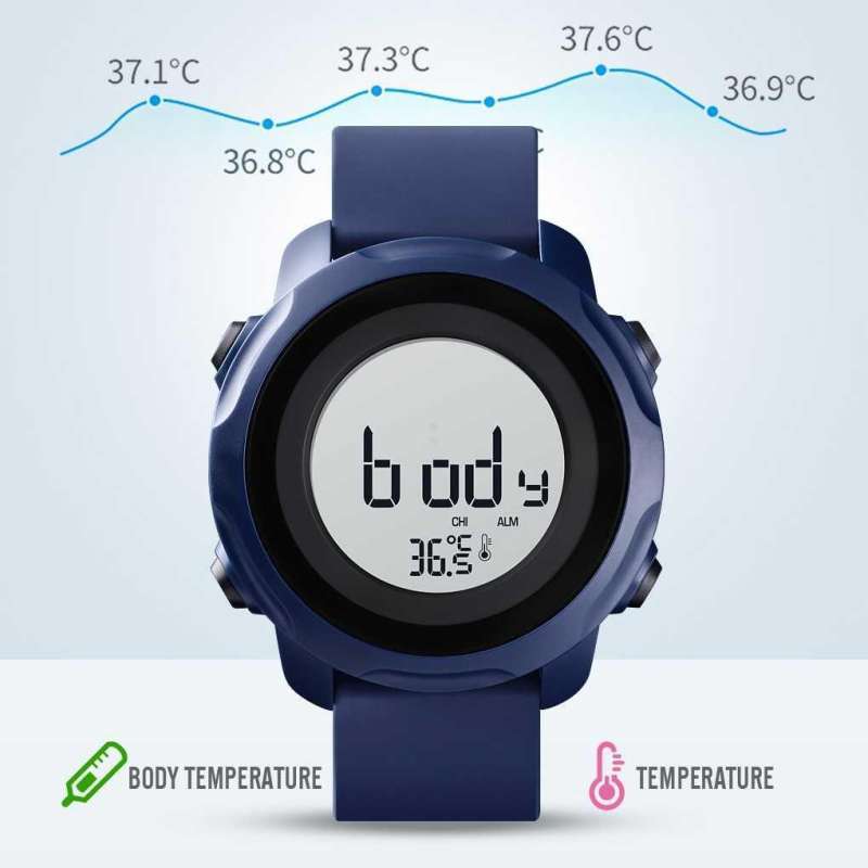 Jual Jam Tangan Digital Pria With Thermometer 1682 Aneh Pria Casual ...