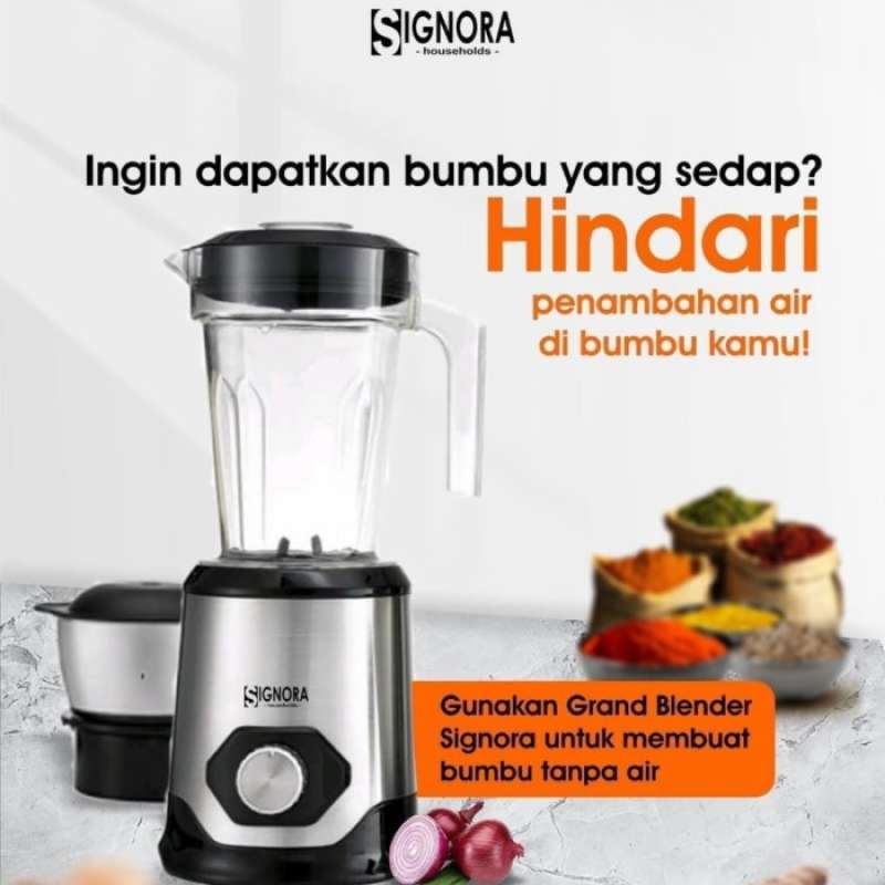 Jual Blender Signora Grand Blender Bumbu Kering Penggiling Bumbu Basah ...
