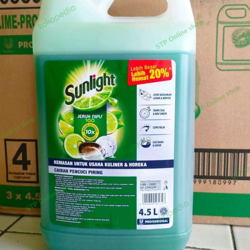 Promo Sunlight 5 Liter Asli Produk Unilever| Khusus Grab Dan Gojek ...