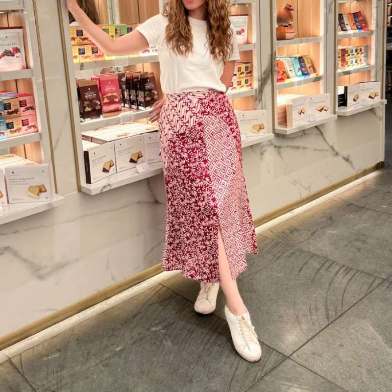 Jual Lausboutique-rok Malaka-seri Kemerdekaan-rok Batik Merah Putih ...