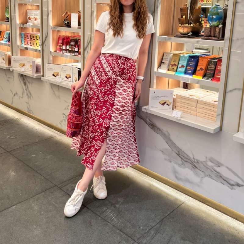 Jual Lausboutique-rok Malaka-seri Kemerdekaan-rok Batik Merah Putih ...