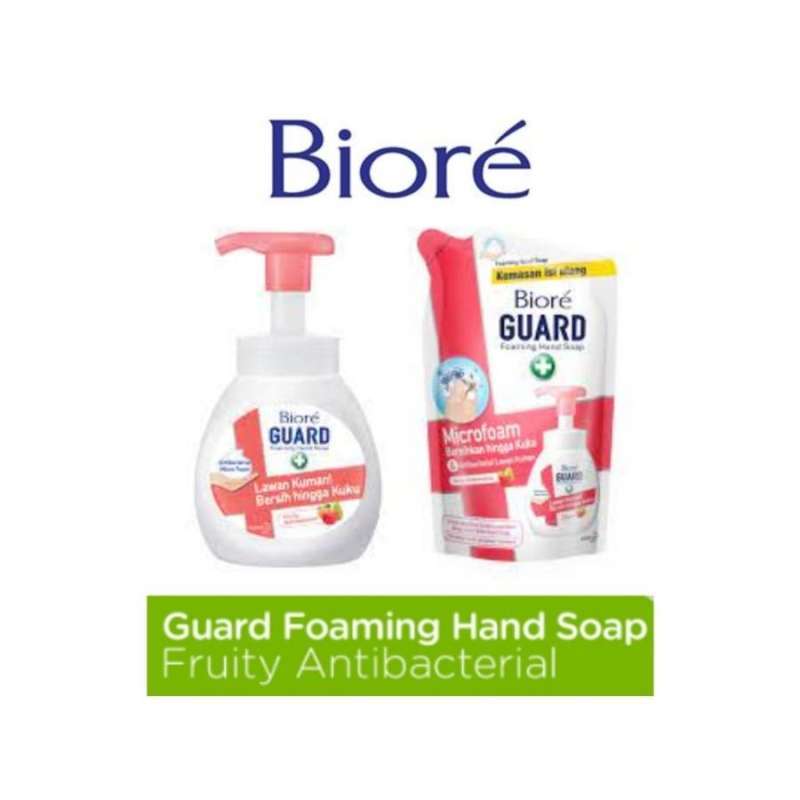 Jual Biore Guard Foaming Hand Soap Fruity Antibacterial 250 Ml - Refill ...