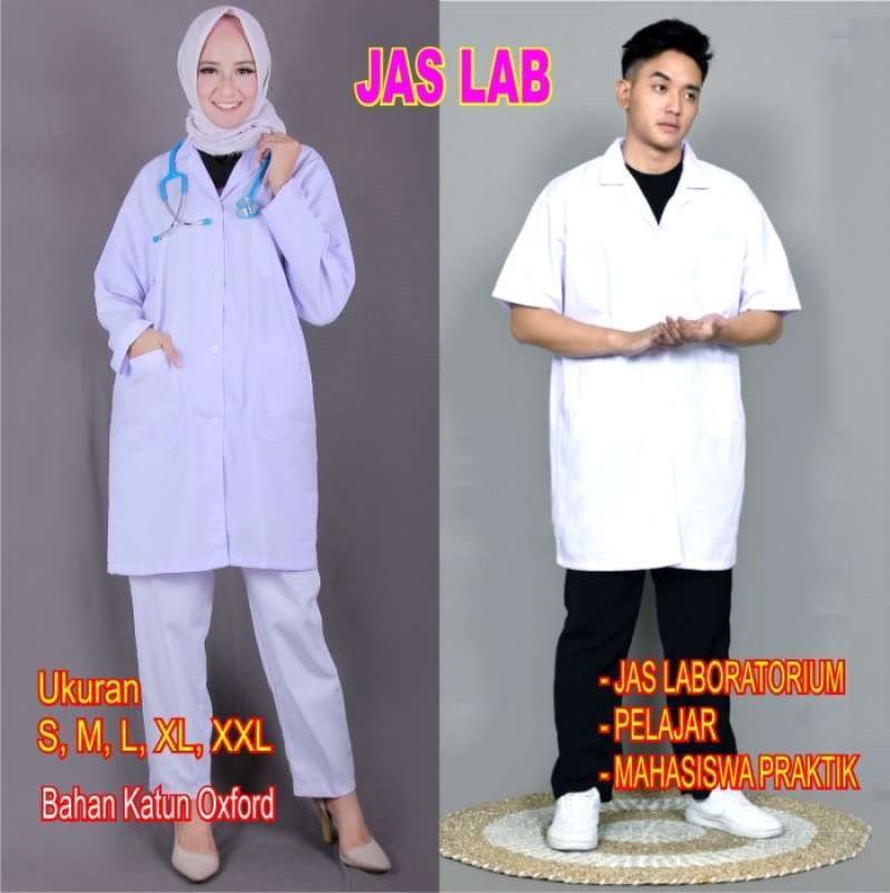 Promo Jas Lab Jas Laboratium Baju Praktek Mahasiswa Baju Praktek ...