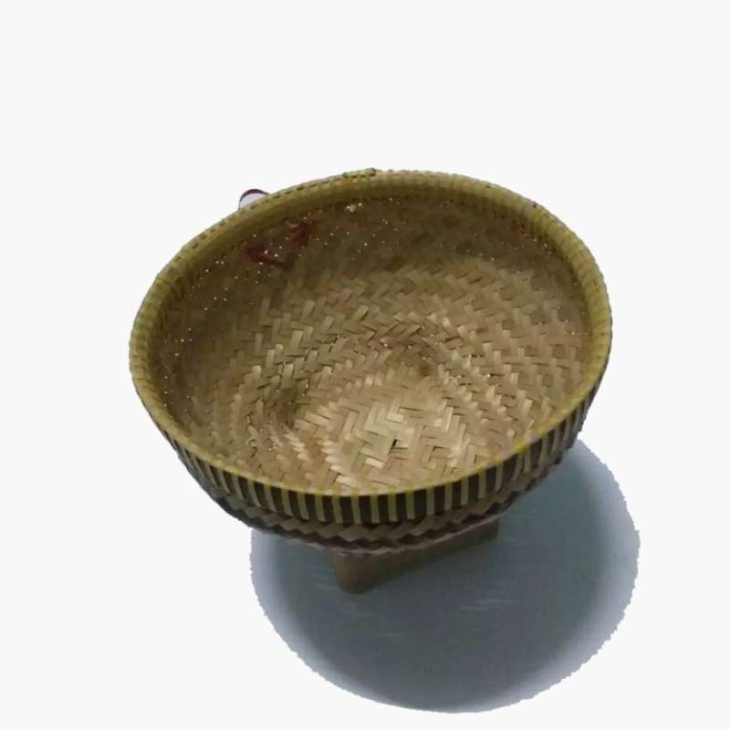 Jual Wadah Bakul Nasi Hitam Sangkul Tempat Nasi Anyaman Bambu Ceting ...