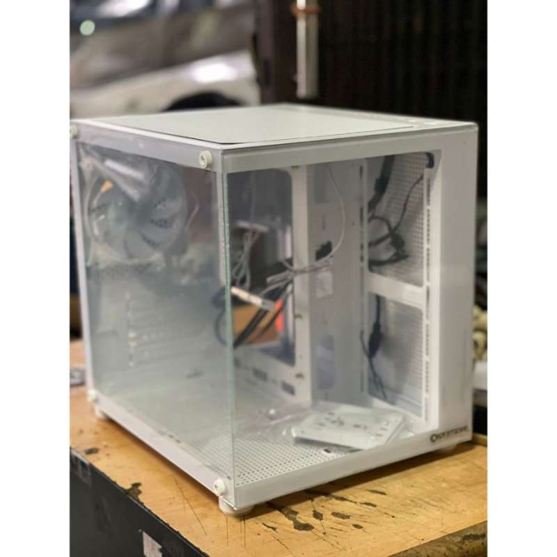 Jual Casing Komputer Raptor Aqua Clear M-atx Free 3fan Rgb - Putih Di ...
