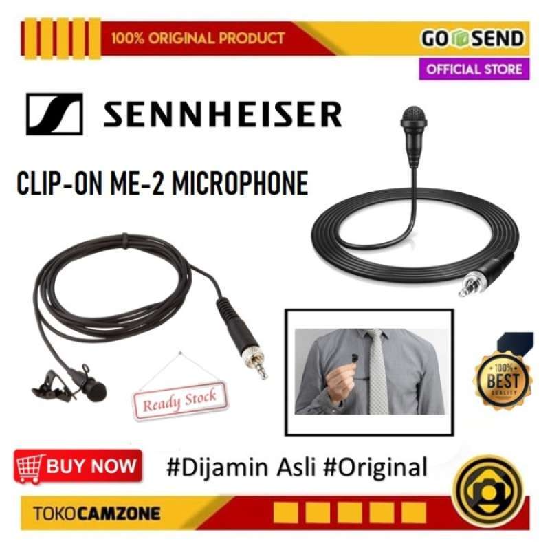 Jual Sennheiser Me-2 Me 2 Me2 Clip On Lavalier Microphone Original Di ...