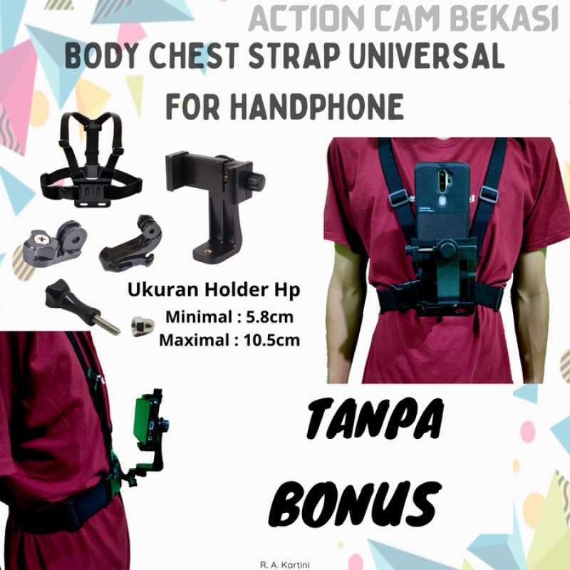 Jual Body Chest Strap Tali Dada Mounting Holder For Smartphone Hp Belt ...