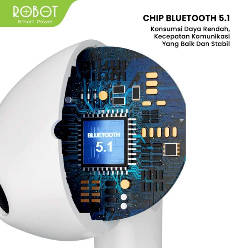 Jual Robot Earphone Wireless / Headset / Earbuds / Earbud / T50 ...