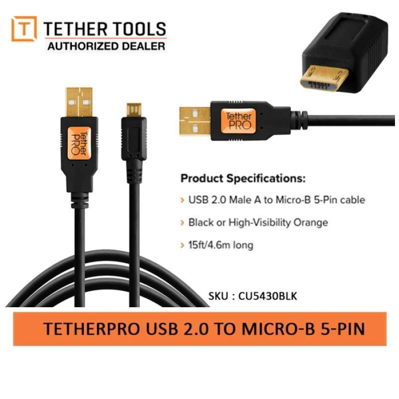 Jual Tether Tools Pro Usb 2.0 To Micro B 5 Pin Di Seller Circlet ...