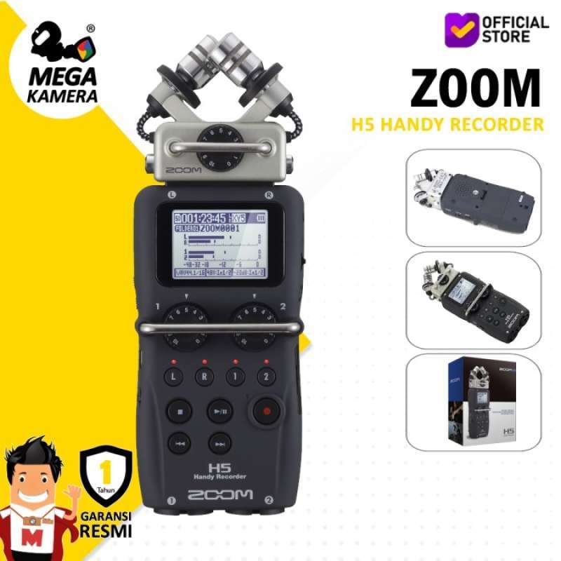 Jual Zoom H5 Handy Recorder Unit Only - Microphone Xy - Audio Recorder ...