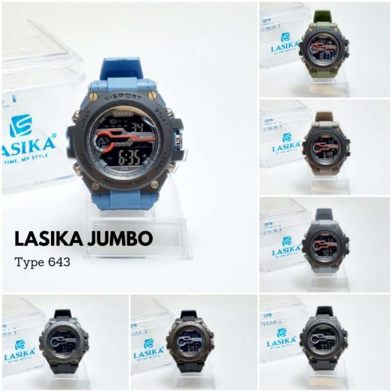 Jual Jam Tangan Pria Wanita Premium Anti Air Free Box Lasika Type 643 ...