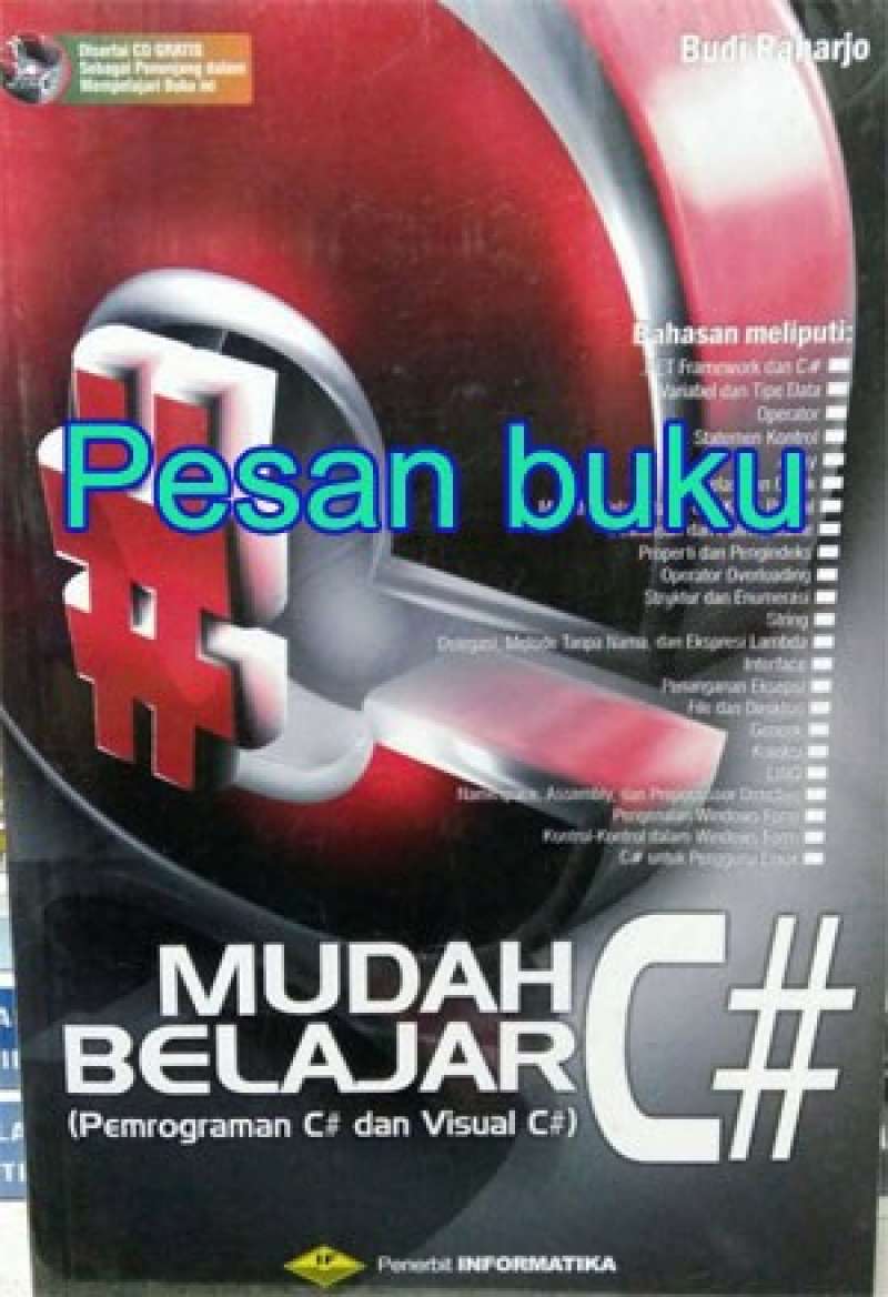 Promo Buku Mudah Belajar C# : Pemrograman C# Dan Visual C# + Cd Diskon ... Promo Buku Mudah Belajar C# : Pemrograman C# Dan Visual C# + Cd Diskon ...