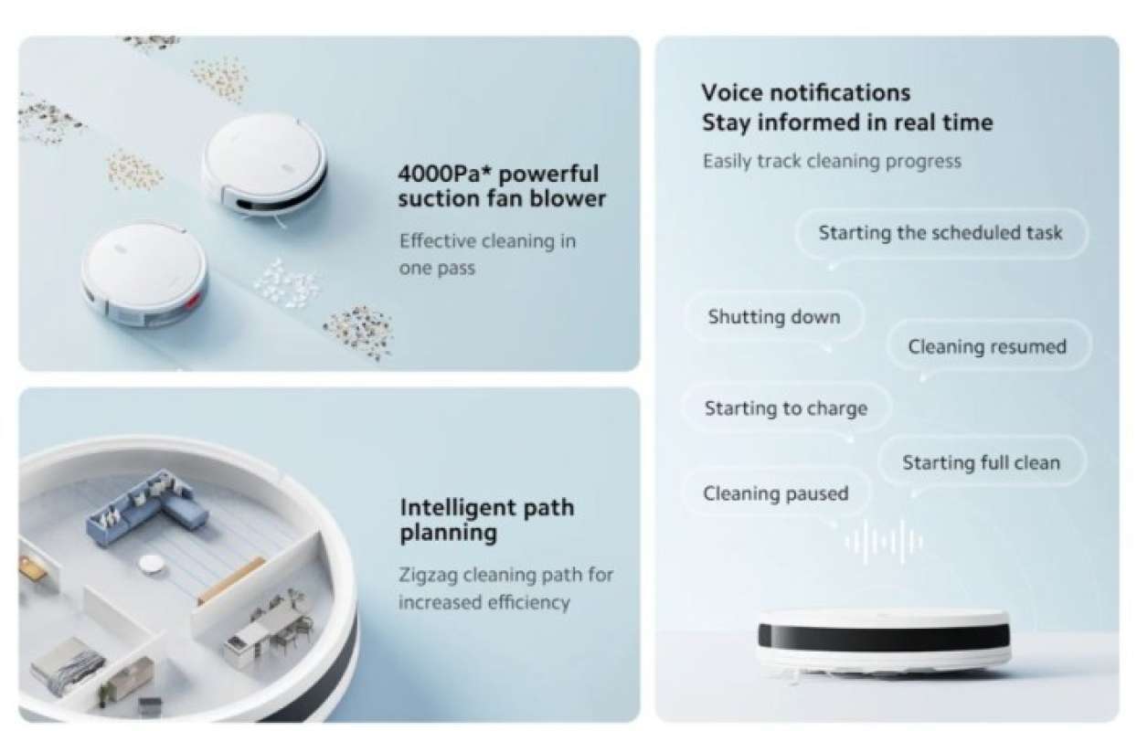 Promo Mijia Mi Vacuum Cleaner Floor Sweeping Automatic Promo Diskon 4% ...