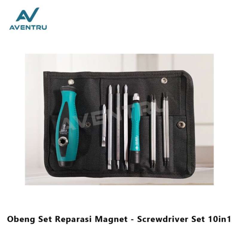 Promo Obeng Screwdriver Set Reparasi Bolak Balik Minus Magnet Magnetik ...
