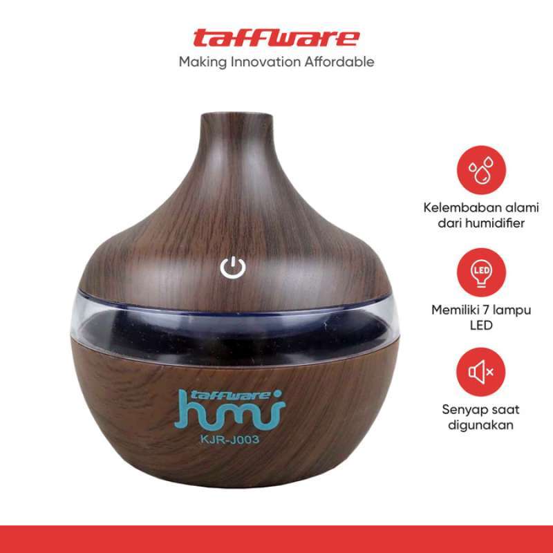 Promo Ultrasonic Humidifier Diffuser 300ml Humi Kjr-j003 Darkbrown Diskon 23% Di Seller ...