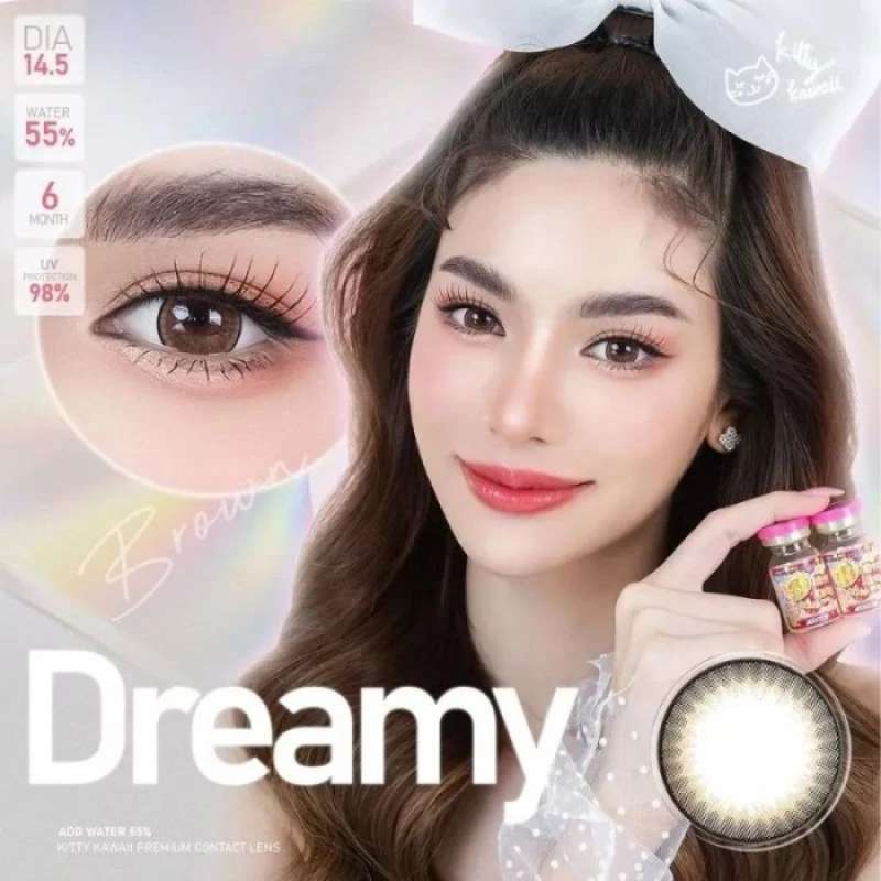 Promo Softlens Dreamy Brown Normal Minus 0.5 S.d -10.00 Made In Korea ...