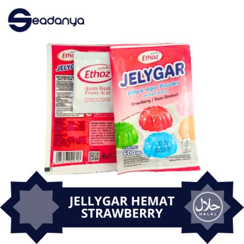 Jual Jellygar Hemat Strawberry - Ethoz Jellygar - Jelly Agar Agar Di ...