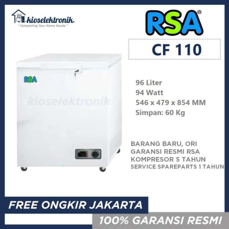 Promo Rsa Cf 110 Chest Freezer 96 Liter - Freezer Daging Cf110 - 96l ...