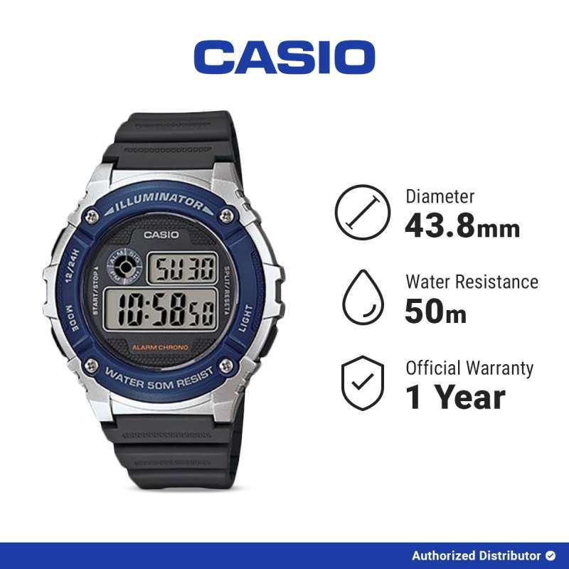 Jual Casio Jam Tangan Pria W-216h-2avdf Digital Resin Original Di Seller G-shock Official Store ...