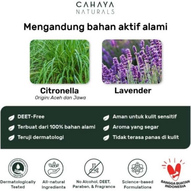 Jual Cahaya Naturals Mozzy Spray Plus+ Natural 100ml 14020103 Repellent ...