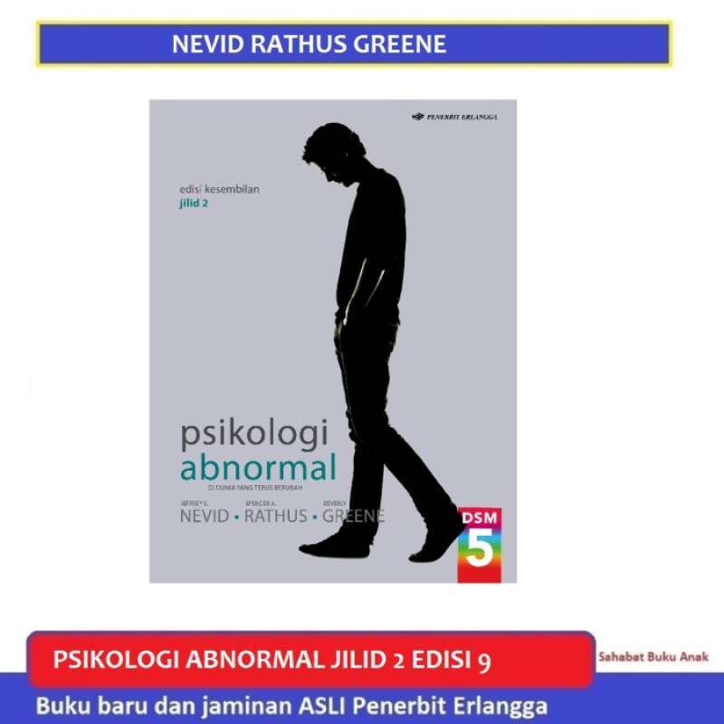Jual Buku Psikologi Abnormal Jilid 1 2 Edisi 9 Nevid Rathus Greene ...