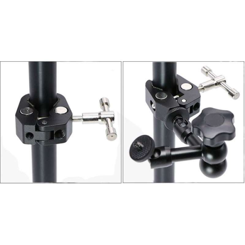 Jual Articulating Magic Arm Super Clamp Dlsr Lcd Flash Kamera Jt10002