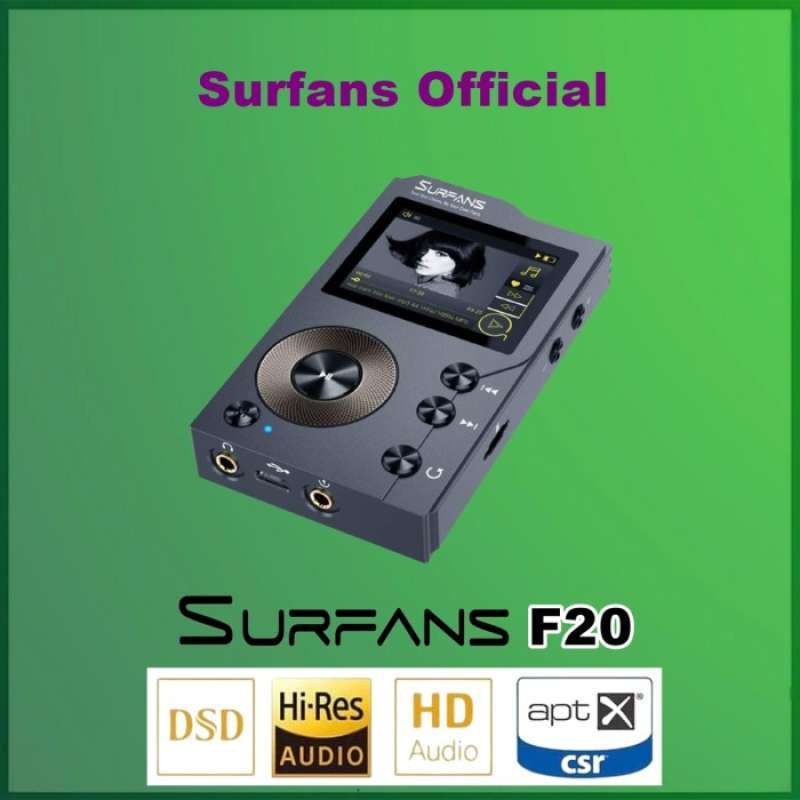 Jual Surfans F20 Hifi Dsd Hi-res Audio Music Mp3 Player W/ Bluetooth F ...