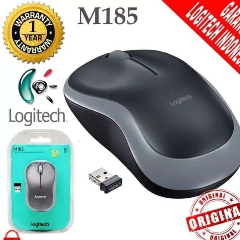 Promo Mouse Wireless M185 Resmi / Wireless Mouse M 185 Diskon 23% Di Seller Lepimu Store ...