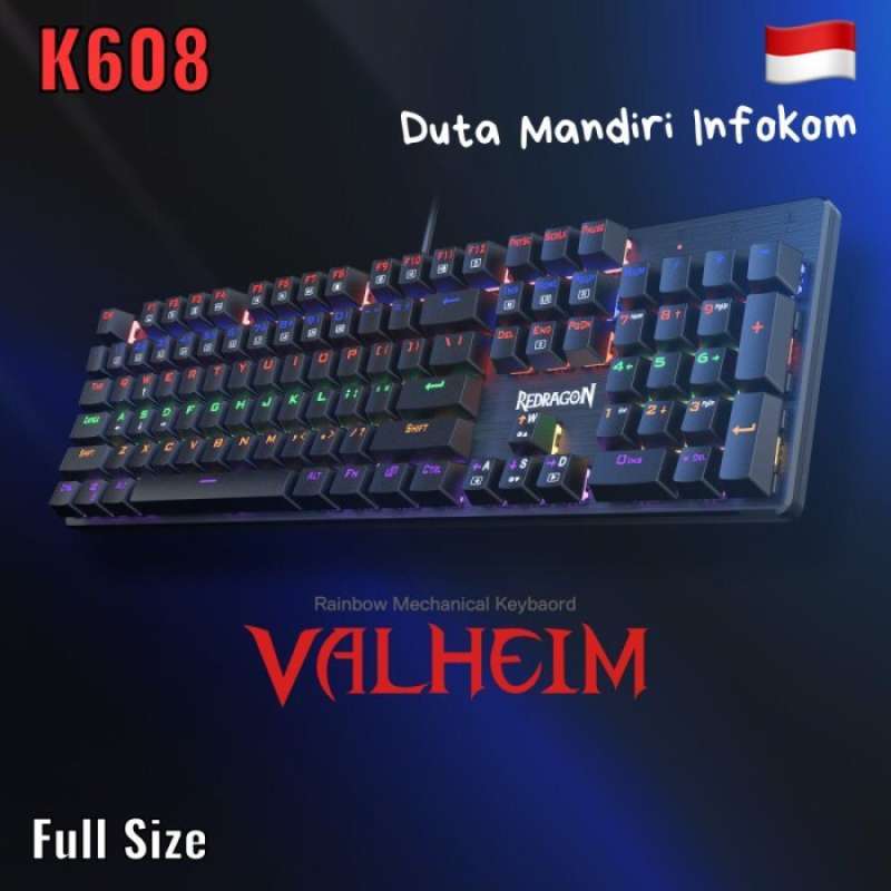 Promo Valheim K608 - Rainbow Full Size Mechanical Gaming Keyboard Diskon 23% Di Seller Lepimu ...