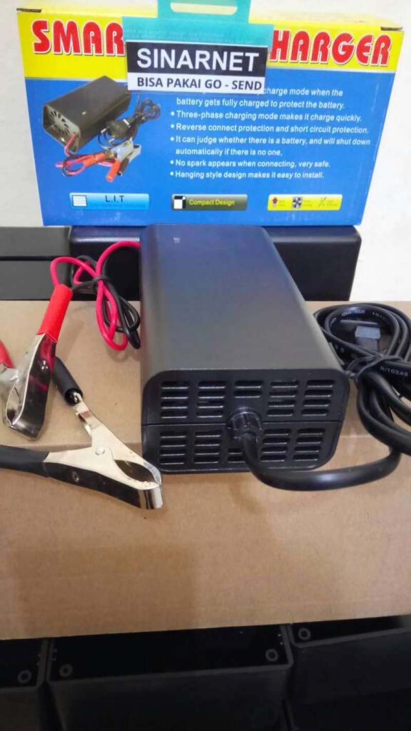Promo Smart Fast Charger Accu 12v-10a Automatic Pengisian Daya Pintar ...