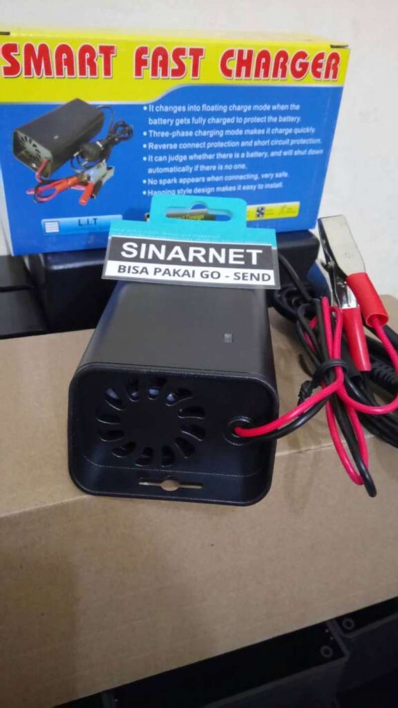 Promo Smart Fast Charger Accu 12v-10a Automatic Pengisian Daya Pintar ...