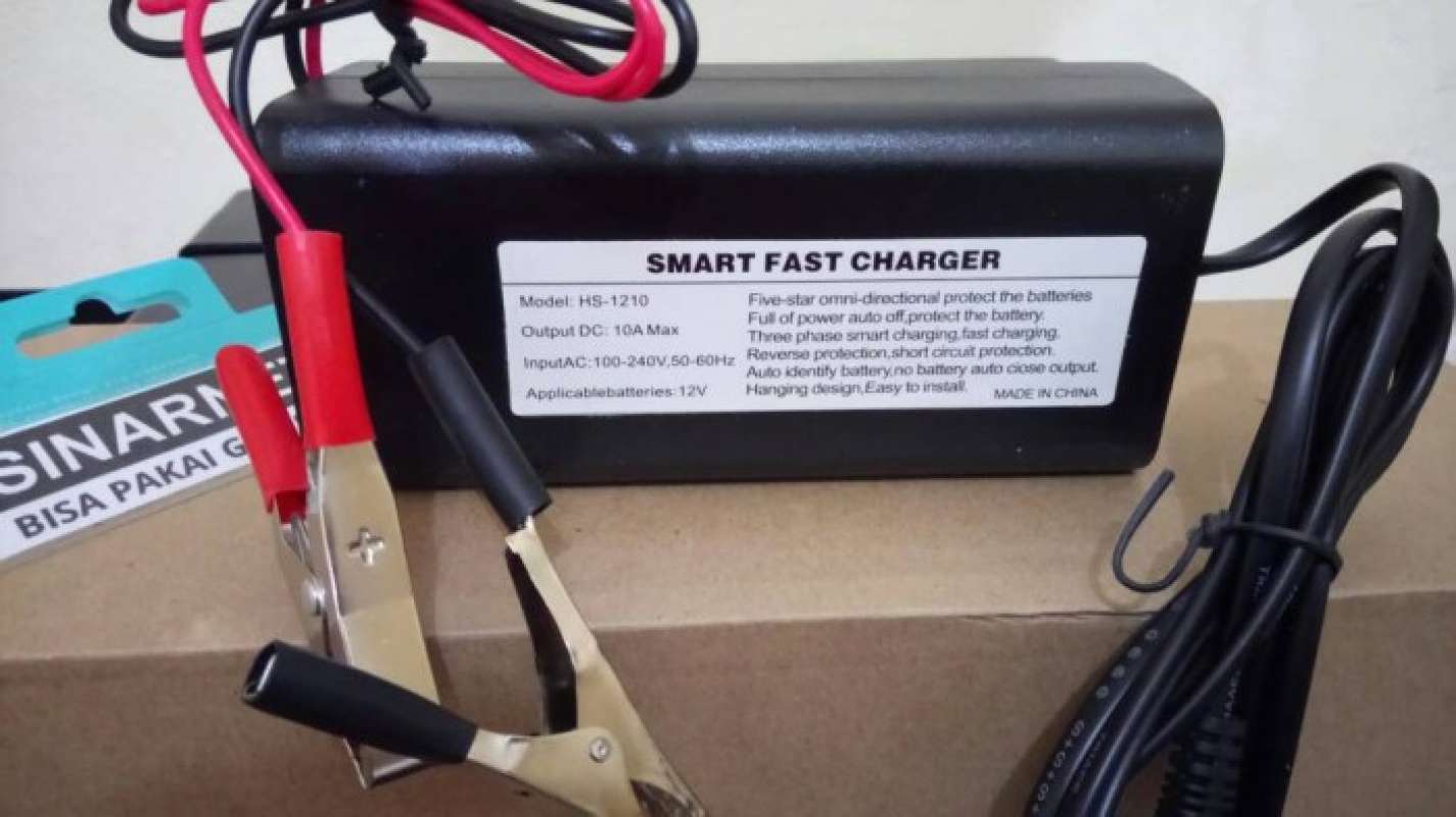 Promo Smart Fast Charger Accu 12v-10a Automatic Pengisian Daya Pintar ...