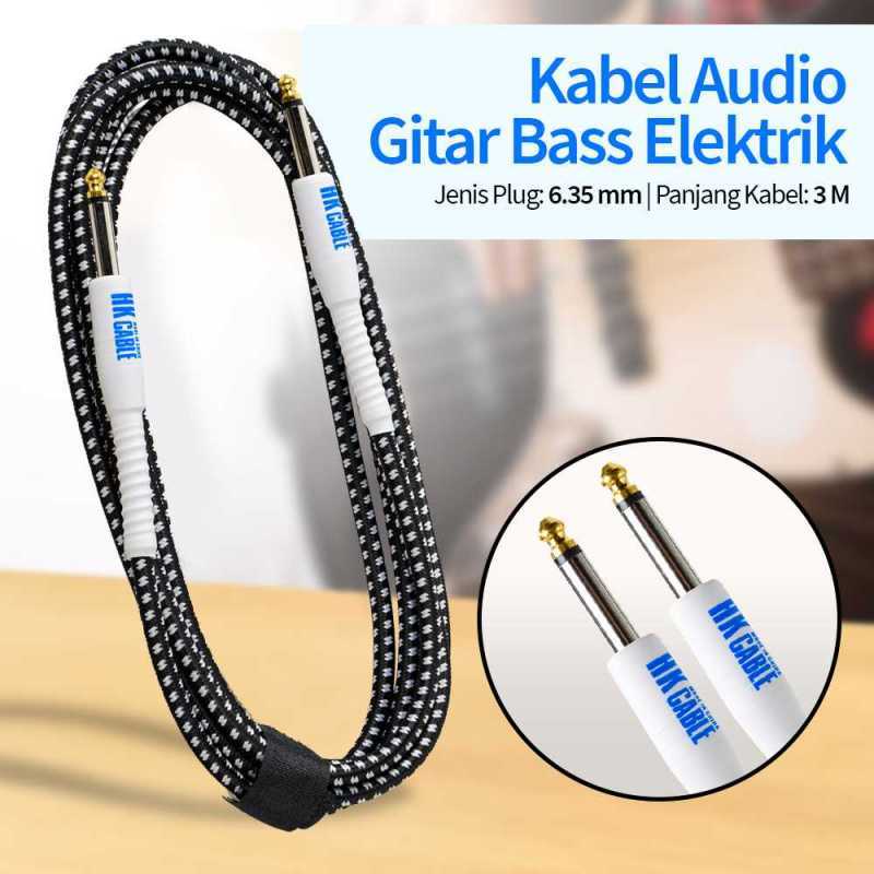 Jual Hk Cable Kabel Audio Gitar Bass Elektrik 6.35mm 24 Awg Ofc Braided 3m Di Seller Kancilnet ...