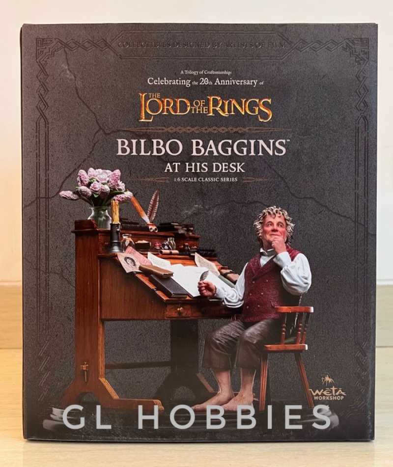 Jual Weta Workshop Lord Of The Rings Bilbo At His Desk Statue New Rare ...