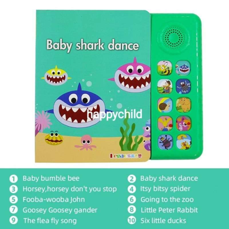 Jual Original Pinkfong Sound Book Audio Buku/favourite Songs Baby Shark ...