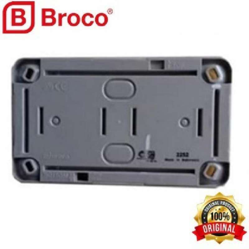Jual Atlantic Double Socket Outlet Outdoor Broco Stop Kontak Tutup 2252 ...
