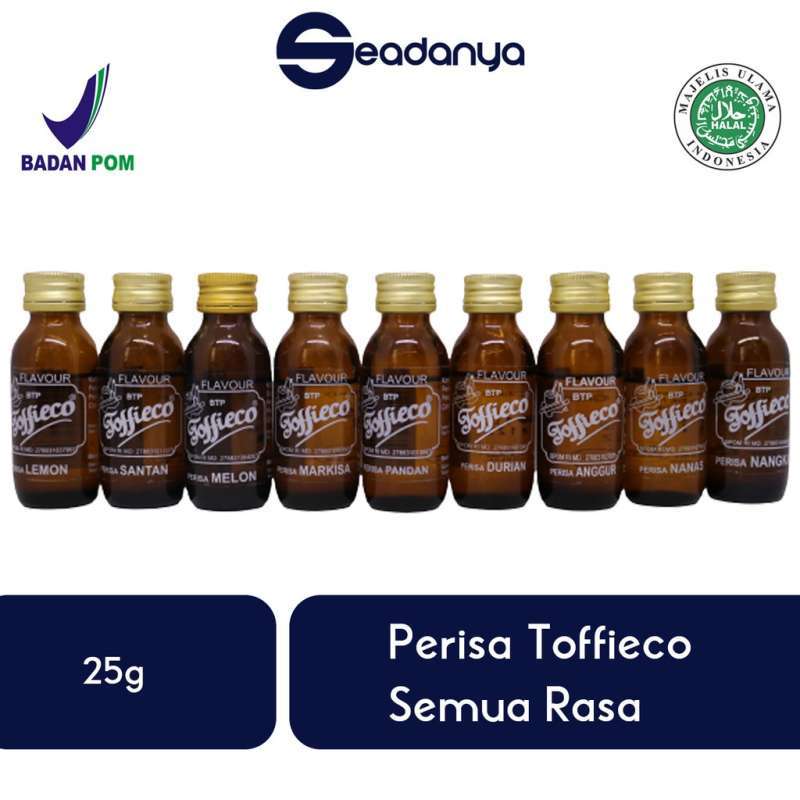 Jual Perisa Toffieco Essence Lengkap Semua Rasa 25g - Halal Mui & Bpom ...
