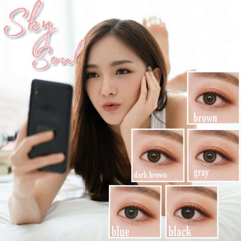 Jual Softlens Warna Bulanan Merk Sky Soul - Hazel Minus (chat) Di ...