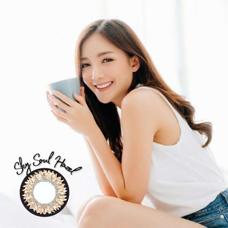 Jual Softlens Warna Bulanan Merk Sky Soul - Hazel Minus (chat) Di ...