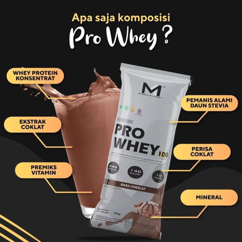 Jual M1 Pro Whey 400gr - 12 Serving Bpom - Susu Protein Gym Halal ...