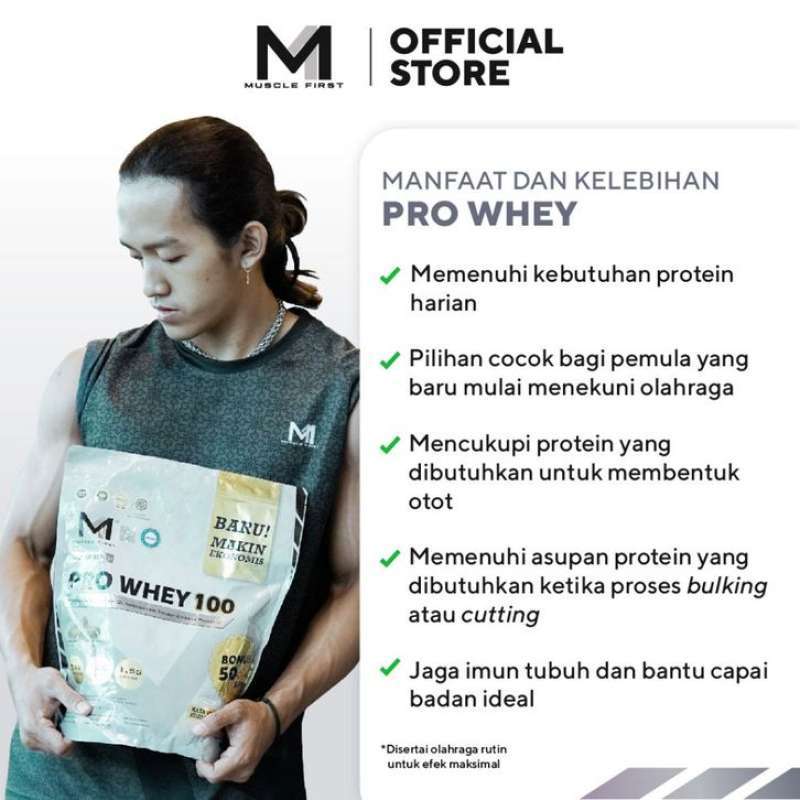 Jual M1 Pro Whey 400gr - 12 Serving Bpom - Susu Protein Gym Halal ...