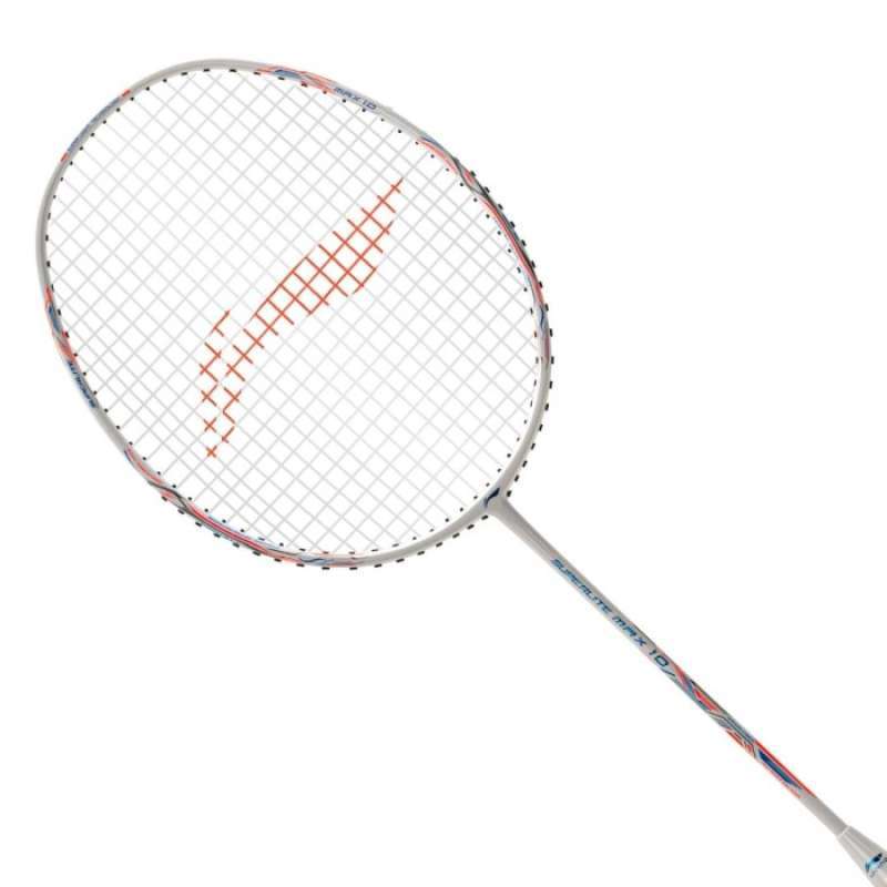 Promo New Full Set Raket Badminton Lining Superlite Max 10 White Blue ...