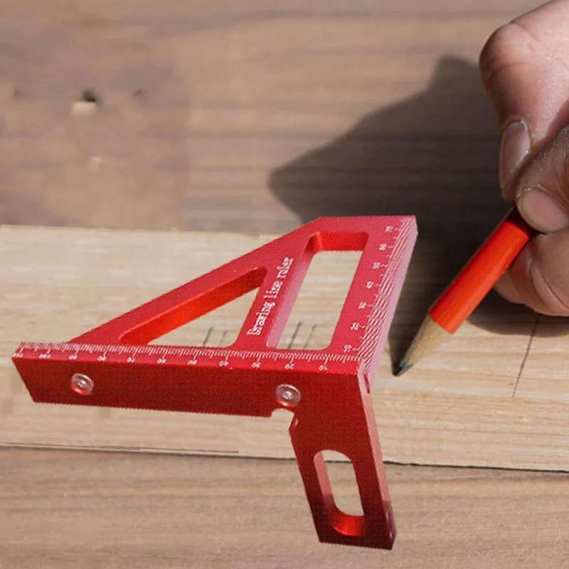 Jual Toohr Penggaris Siku Segitiga Siku Multi-angle Woodworking Ruler ...