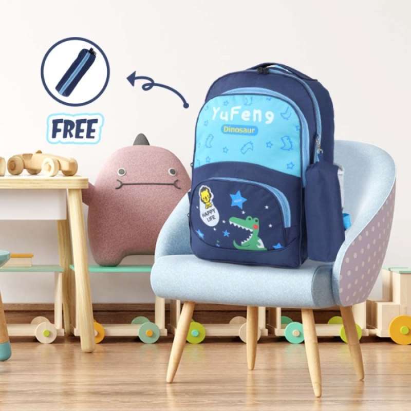 Promo Tas Anak Sekolah Tk Sd Laki Laki Perempuan Gambar Dinosaurus ...