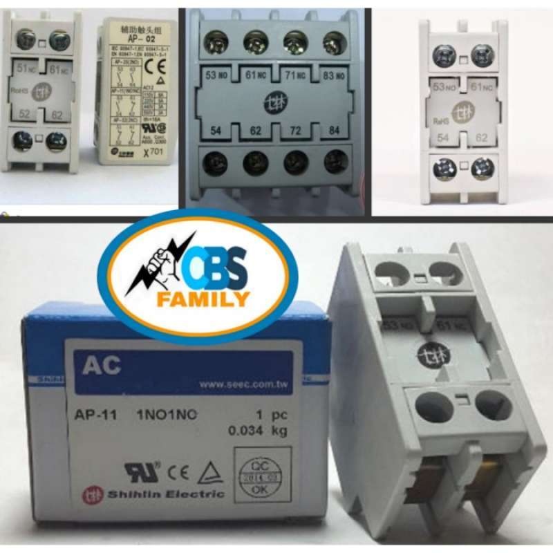 Promo Shihlin Kontak Bantu Tambahan Ap11 Ap11n Ap02 Ap20 / Aux Contact ...