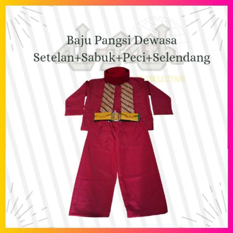 Jual Baju Pangsi Dewasa Baju Pangsi Silat Betawi Dewasa Xl Xxl Lengkap ...