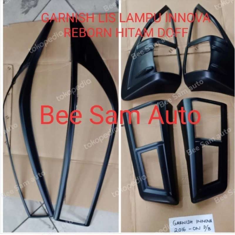 Promo Paketan Garnish Lis Lampu Innova Reborn Warna Hitam Doff Diskon ...