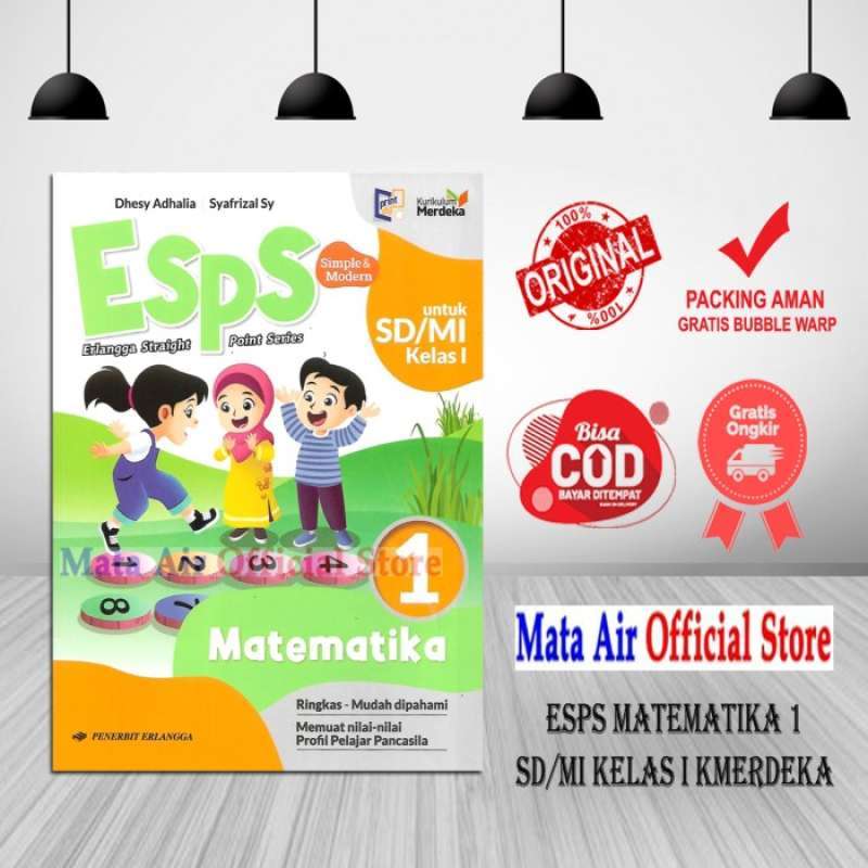 Jual Esps Matematika Sd/mi Kelas 1 2 3 Kurikulum Merdeka - Dhesy Erlangga - Kelas 1 Di Seller ...