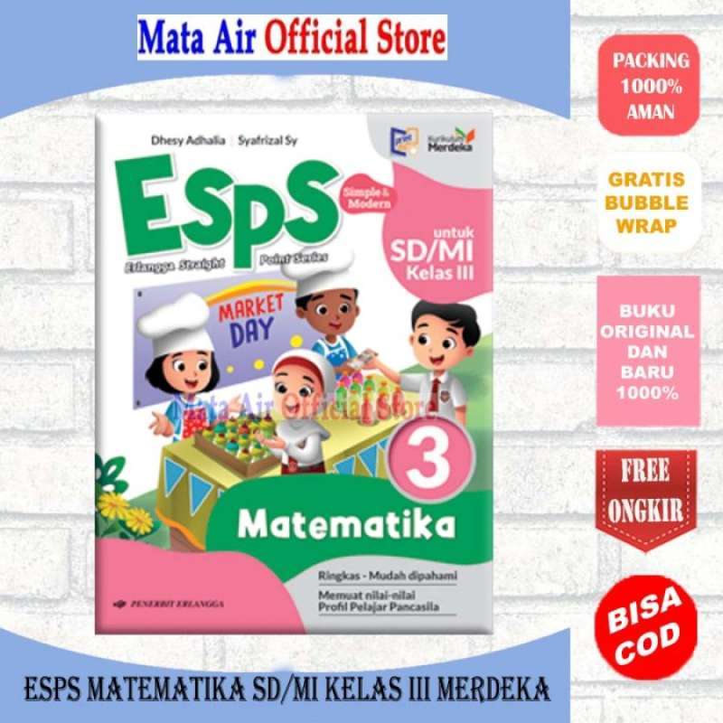 Jual Esps Matematika Sd/mi Kelas 1 2 3 Kurikulum Merdeka - Dhesy Erlangga - Kelas 1 Di Seller ...