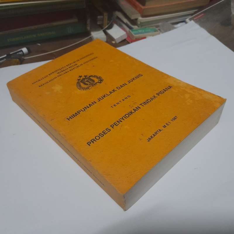 Jual Himpunan Juklak Dan Juknis Tentang Proses Penyelidikan Tindak ...